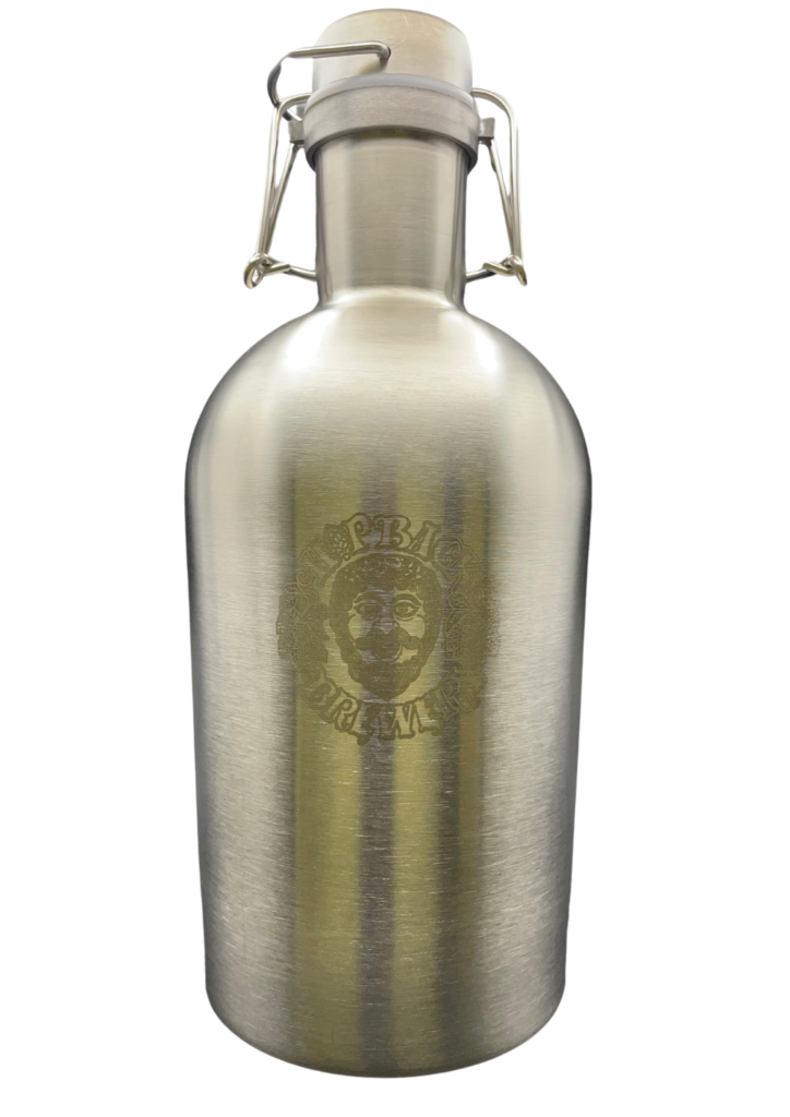 2L Growler | Reusable Hop Back Brewery Beer Container.